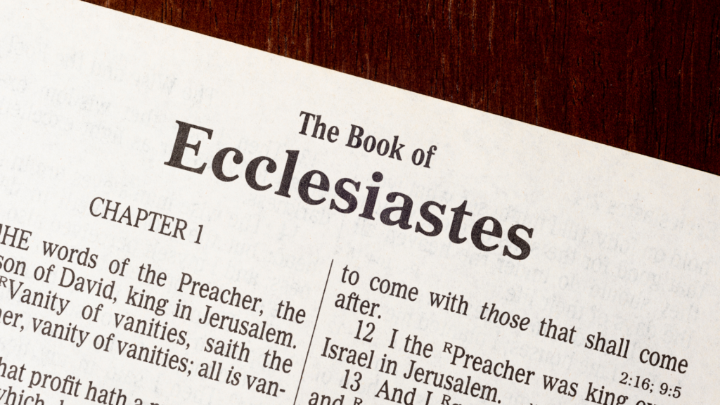Ecclesiastes Bible study guide